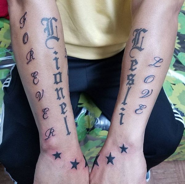 60 Best Arm Writing Tattoos For Boys & Girls - Tidy Tale