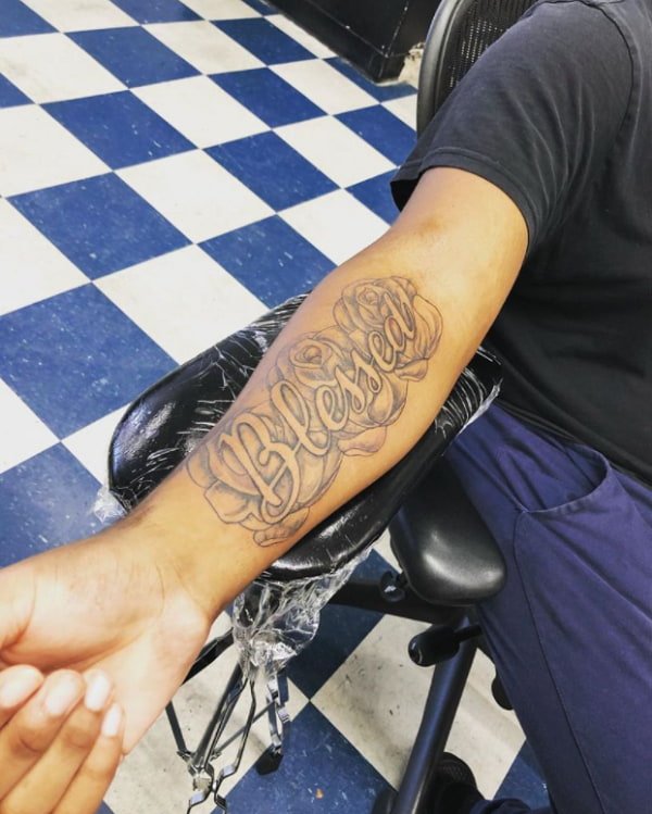 60 Best Arm Writing Tattoos For Boys & Girls - Tidy Tale