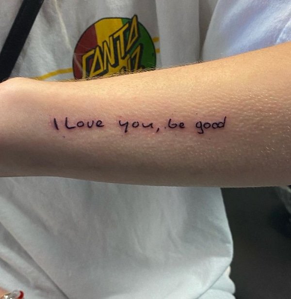60 Best Arm Writing Tattoos For Boys & Girls - Tidy Tale