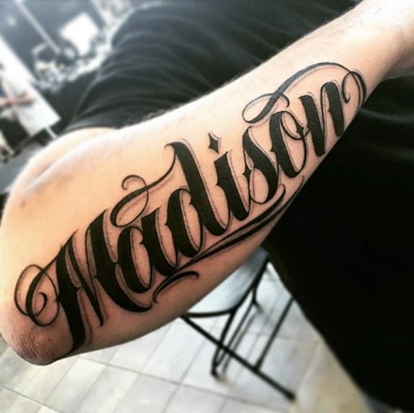 60 Best Arm Writing Tattoos For Boys & Girls - Tidy Tale