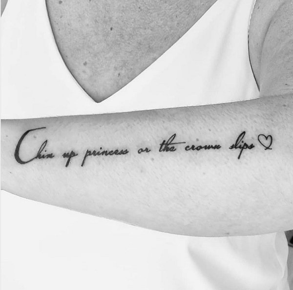 60 Best Arm Writing Tattoos For Boys & Girls - Tidy Tale