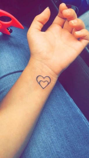 48 Double Heart Tattoo Ideas With Meaning - Tidy Tale